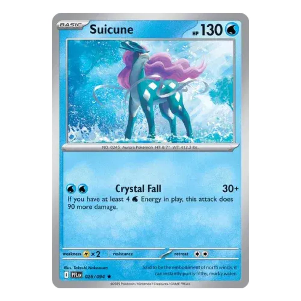 SUICUNE REVERSE HOLO - 026/094 - Silver Toy Shop