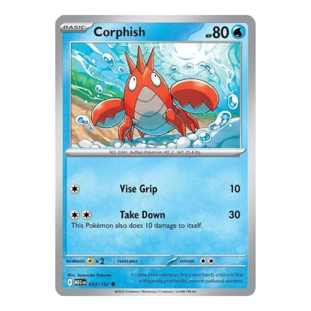 033/132 - CORPHISH COMMON - Silver Toy Shop