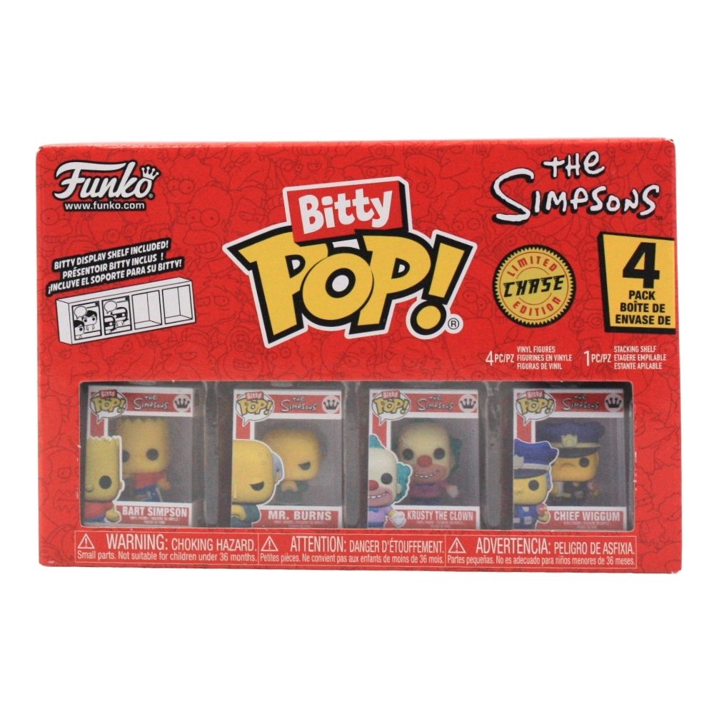 SIMPSONS BITTY POPS - 4 PACK - Silver Toy Shop