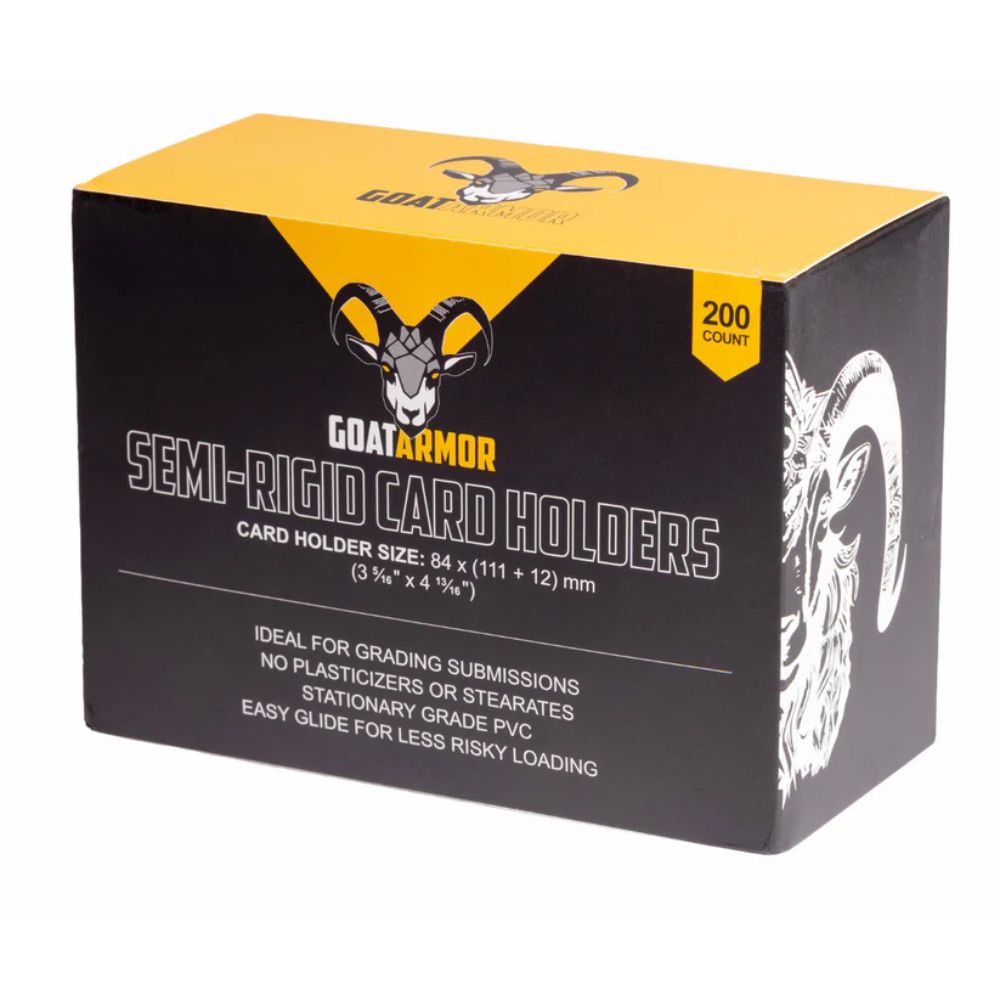 SEMI-RIGID CARD HOLDER - 200 PACK - Silver Toy Shop