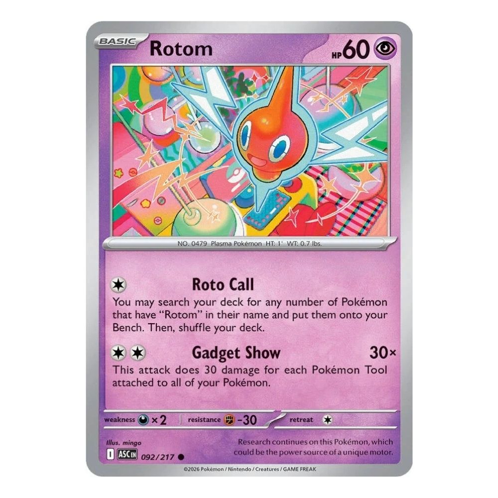 092/217 - ROTOM PSYCHIC ENERGY REVERSE HOLO - Silver Toy Shop
